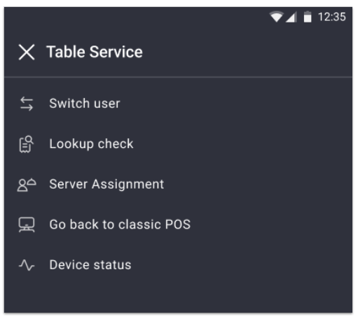 New POS: Manage Tables