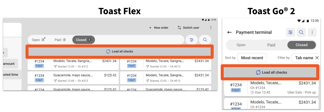 New POS: Manage Payments