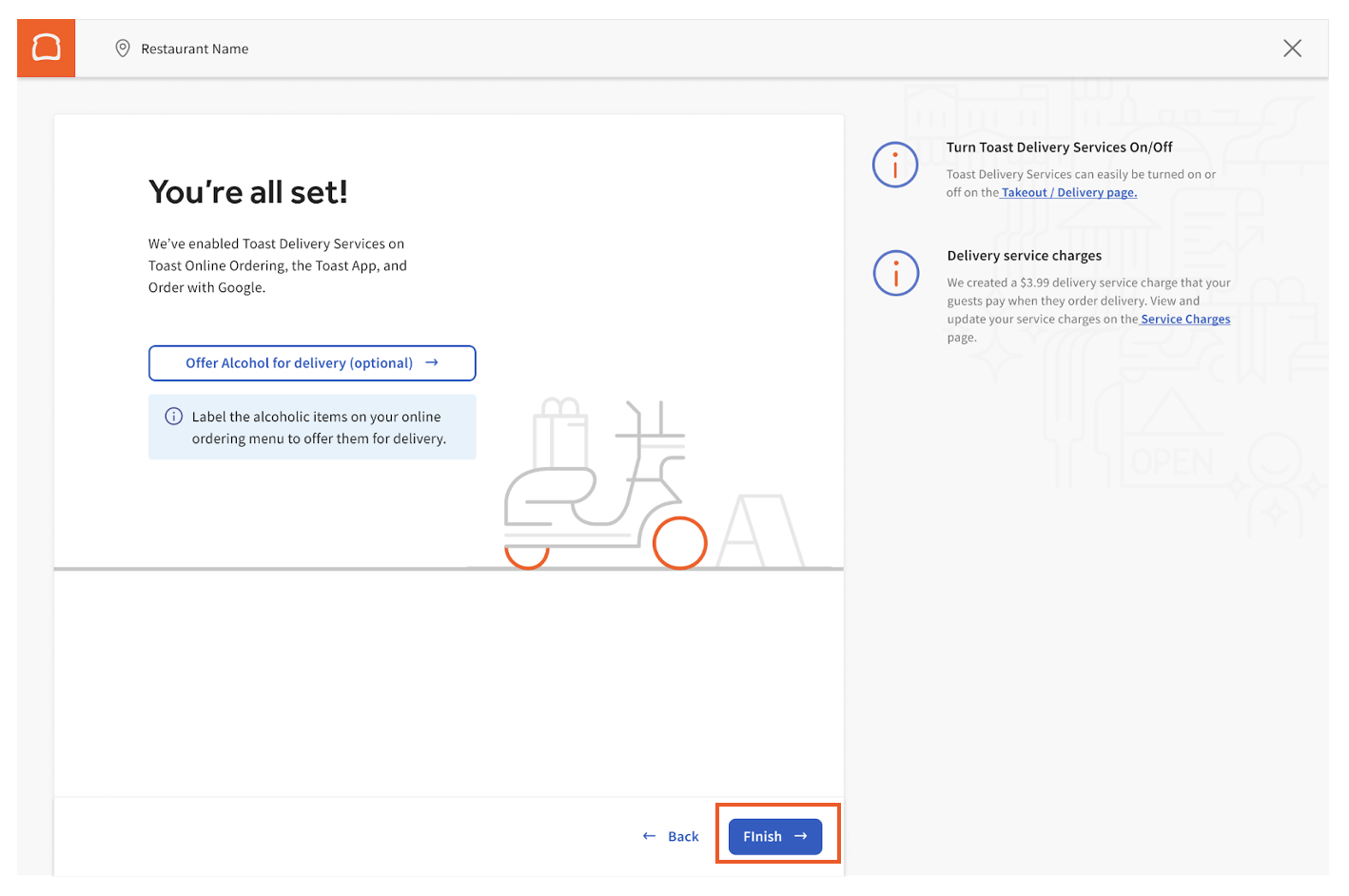 Get Started with Toast Delivery Services