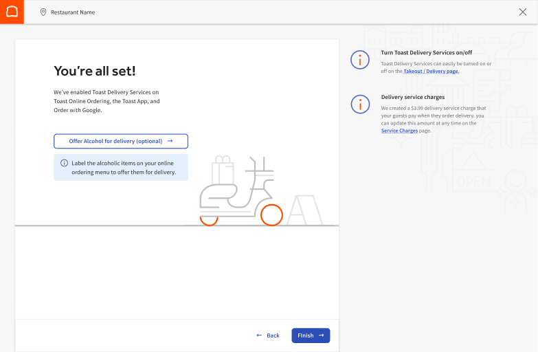 Get Started with Toast Delivery Services
