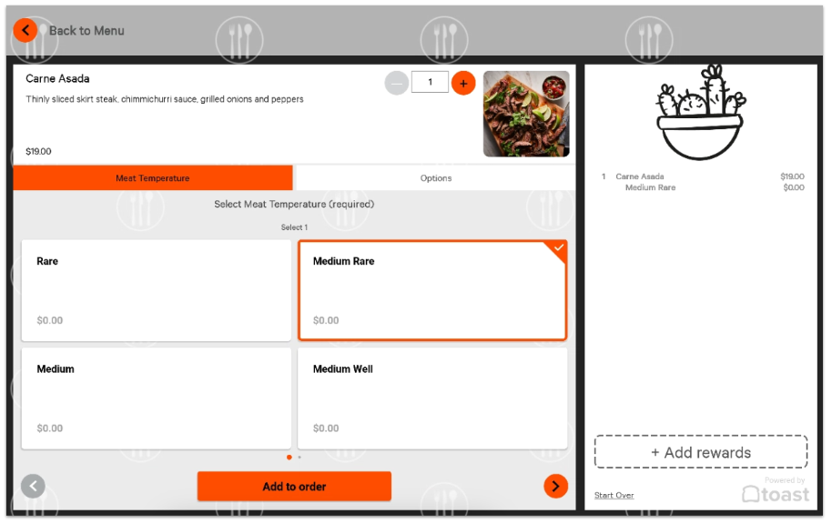 Kiosk: Place Orders and Make Payments