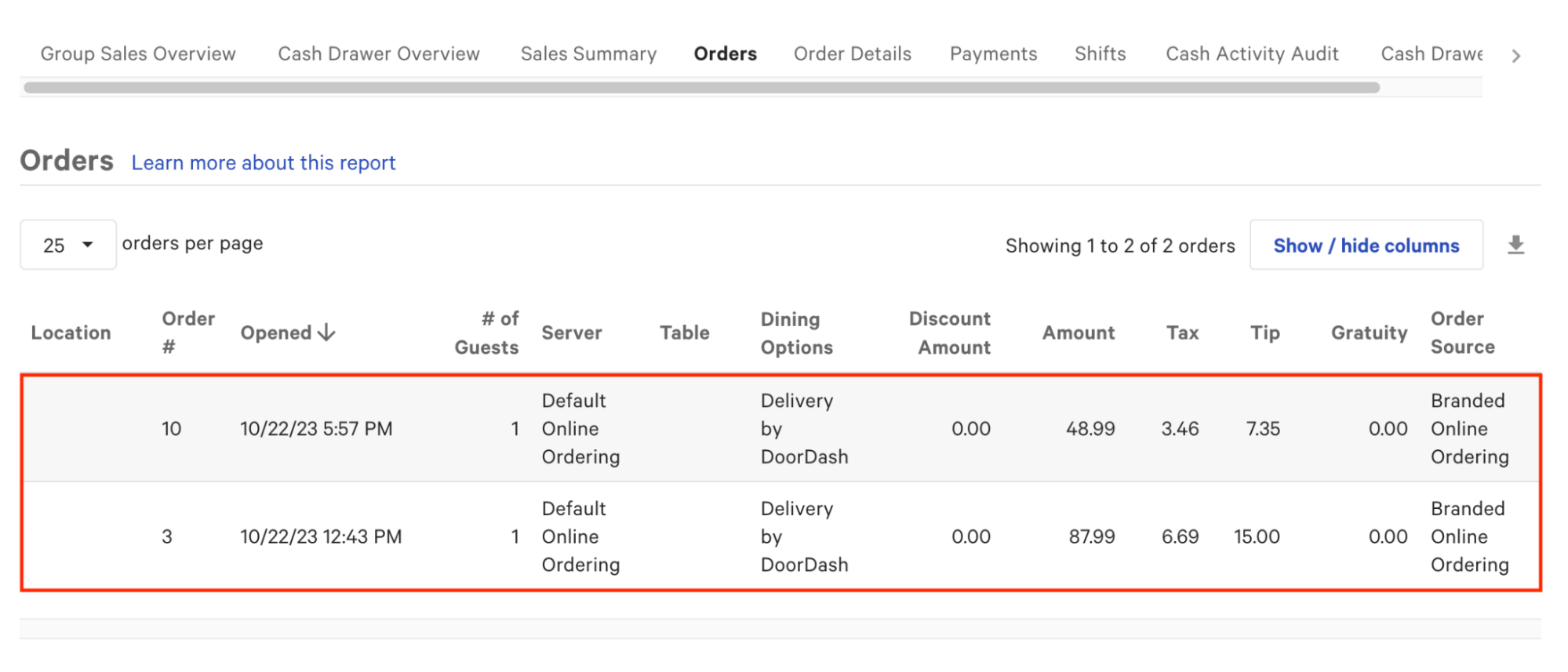 Toast Delivery Services Billing FAQ