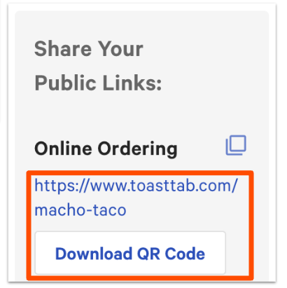 Find Your Online Ordering Link