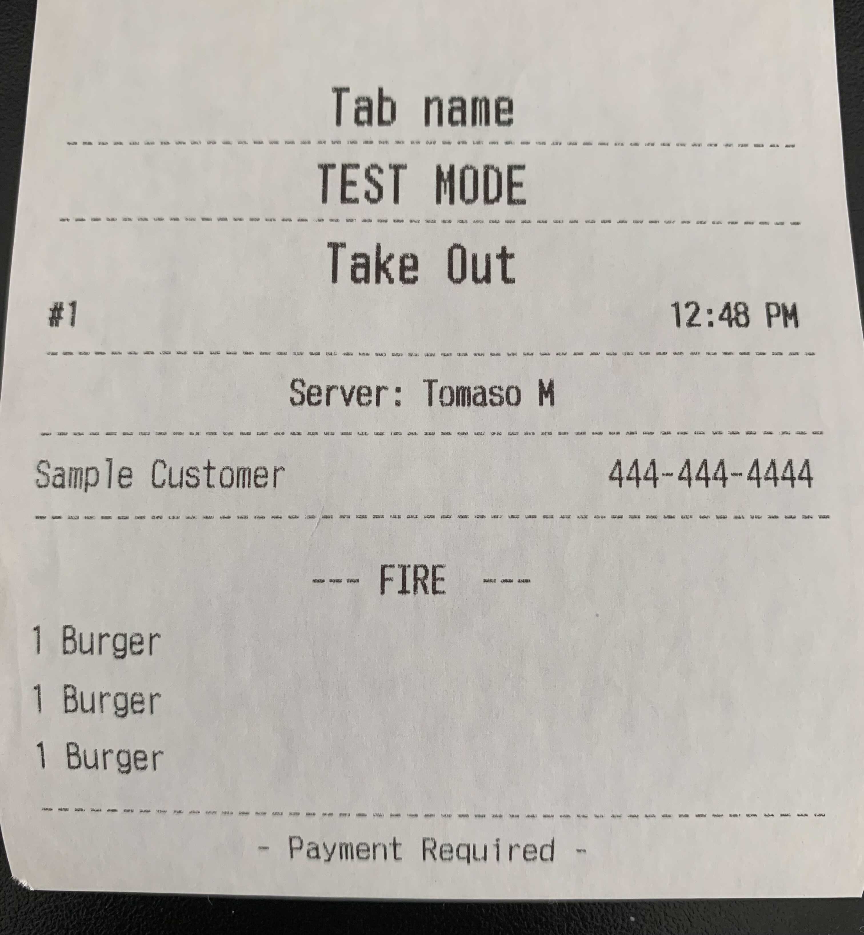 Add Details to Kitchen Tickets