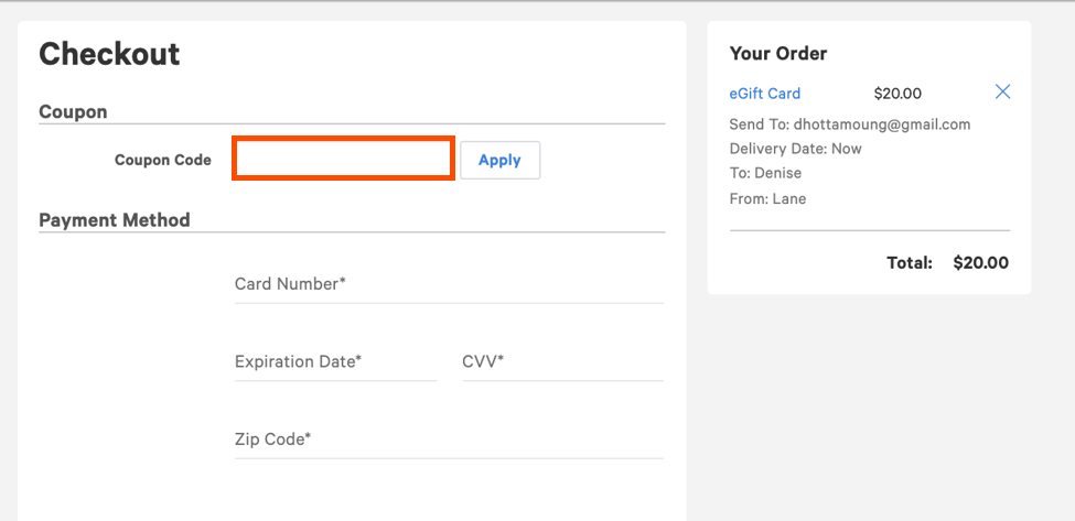 Discount eGift Card Sales