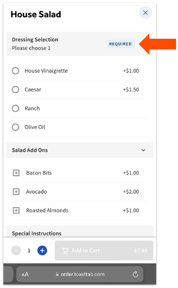Configure Modifier Behavior