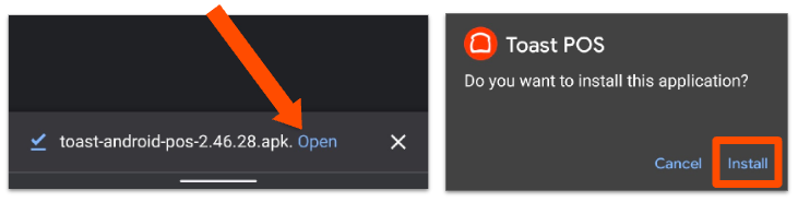 Install the Toast Application on Your Restaurant Hardware