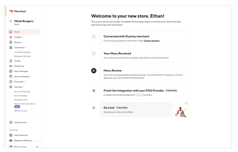 Get Started with the DoorDash Integration