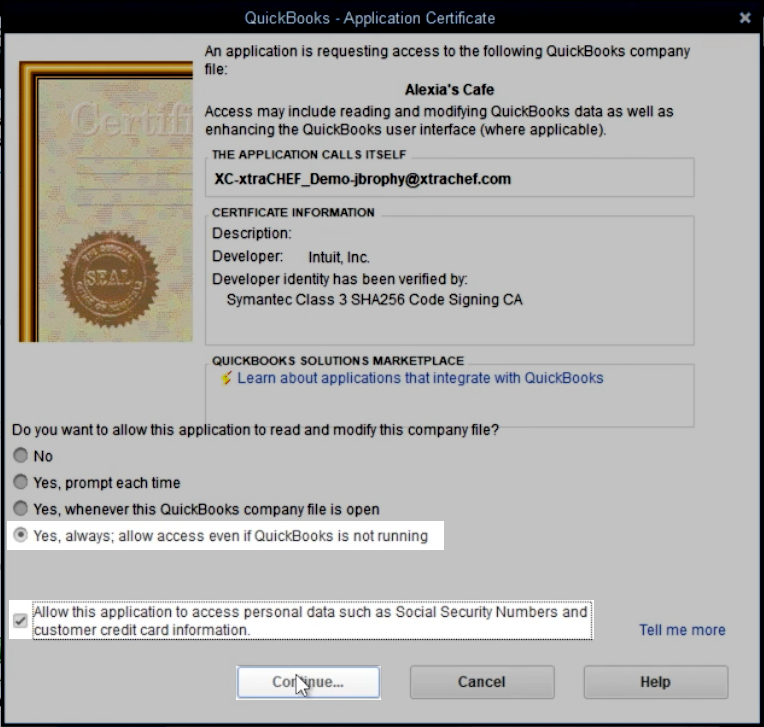 xtraCHEF: Get Started With QuickBooks Desktop Integration