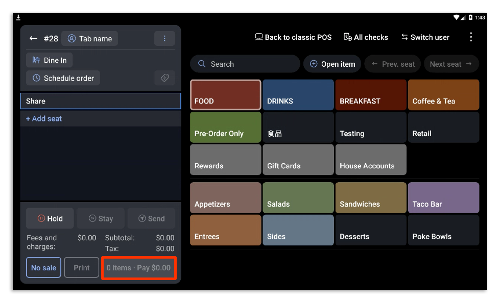 Use Total Item Quantity Count