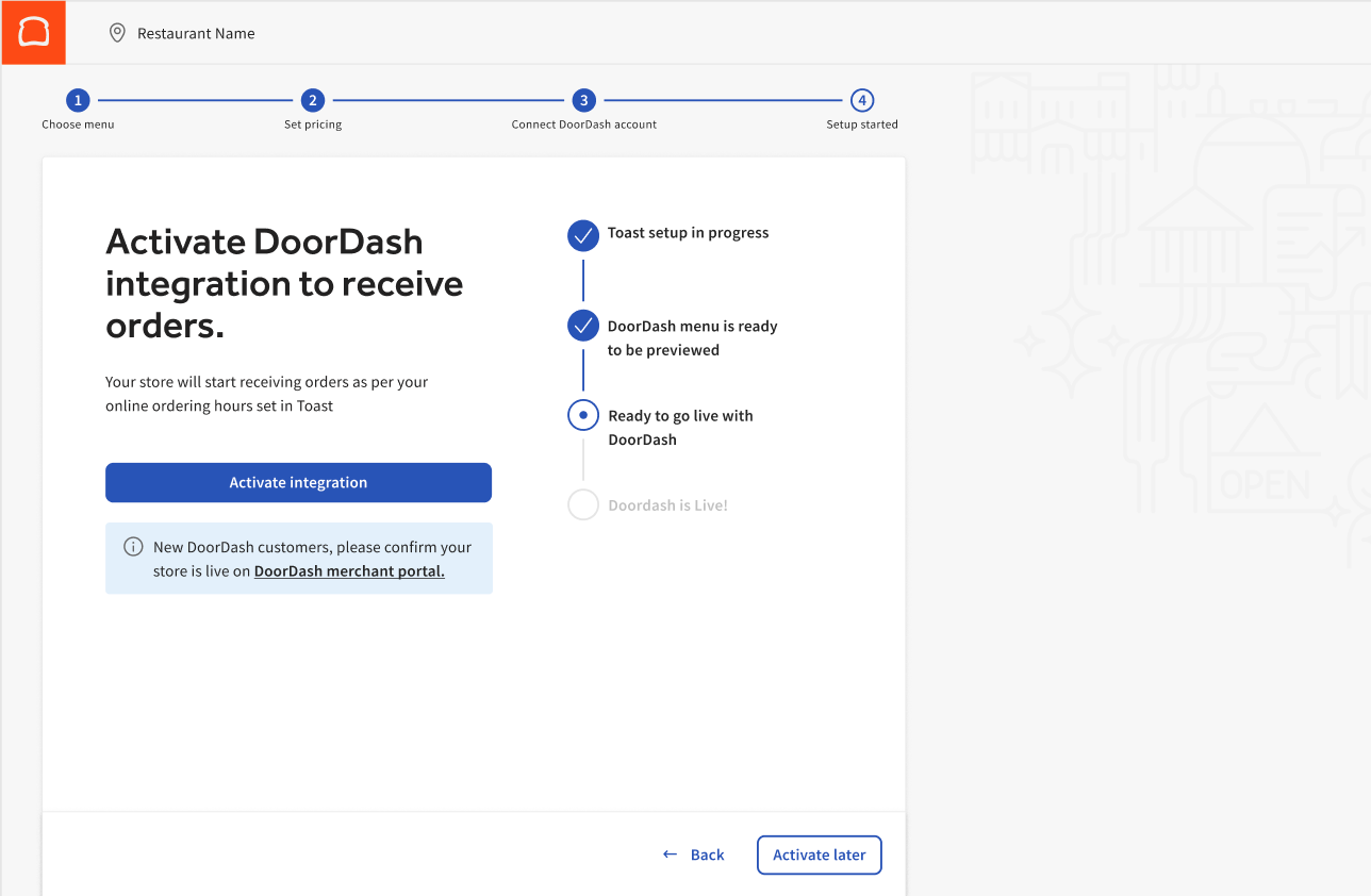 Get Started with the DoorDash Integration