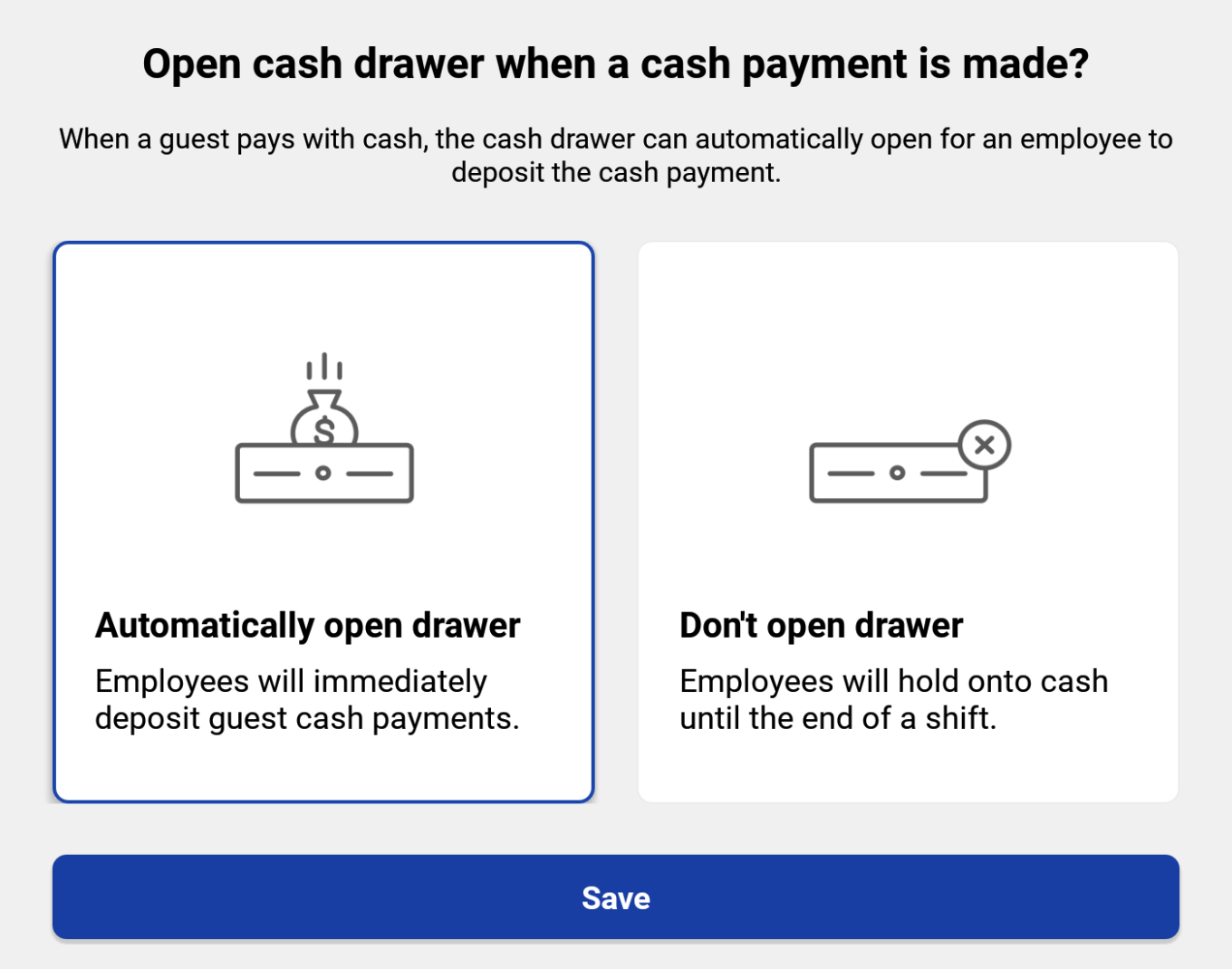 Get Help with Cash Drawer and Shift Review