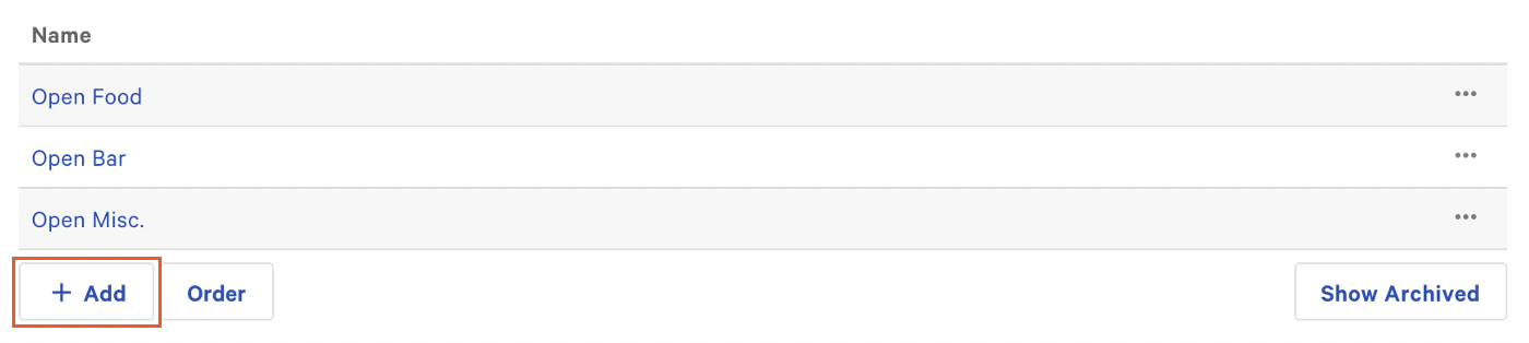 Creating an Open Item or Open Priced Menu Item