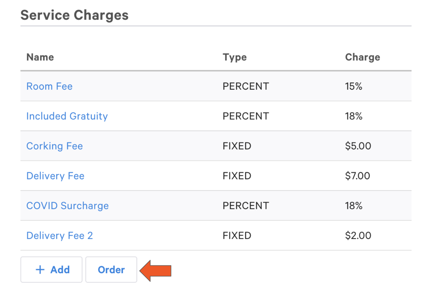 Get Started: Create a Service Charge