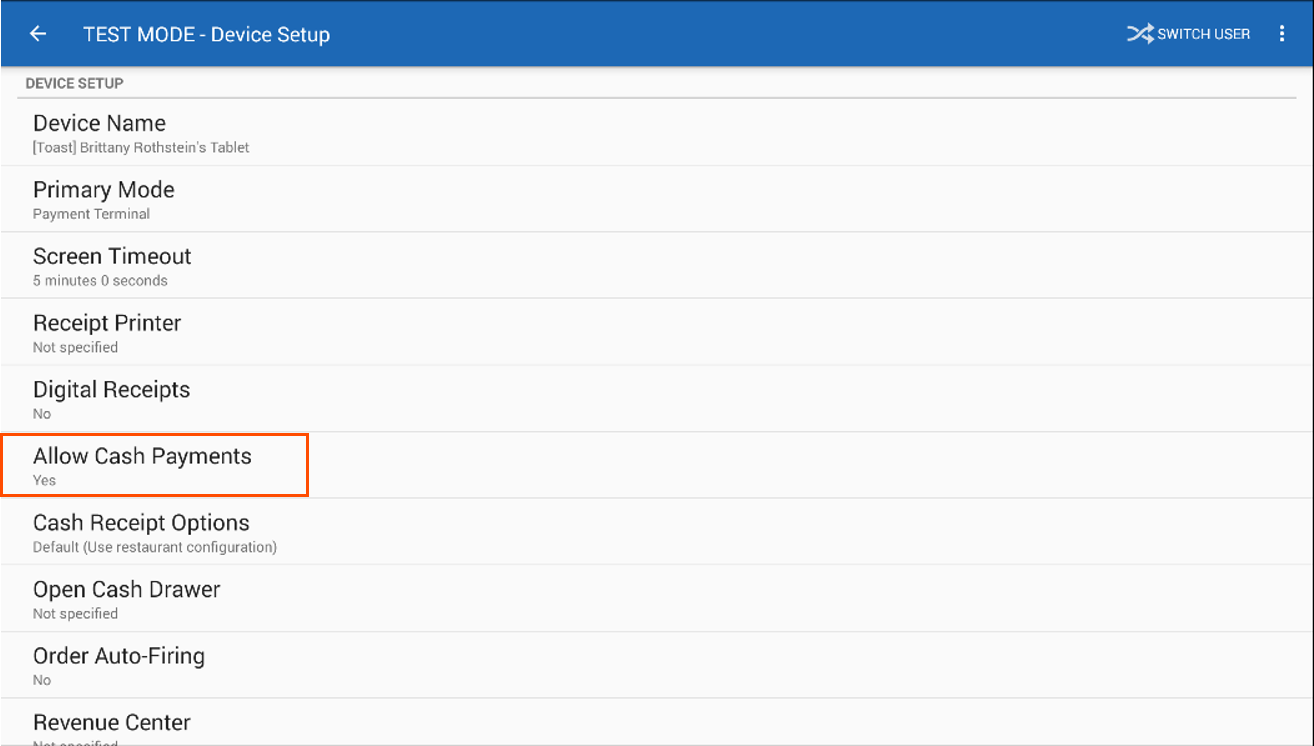 Get Started: Cash Payments Configuration