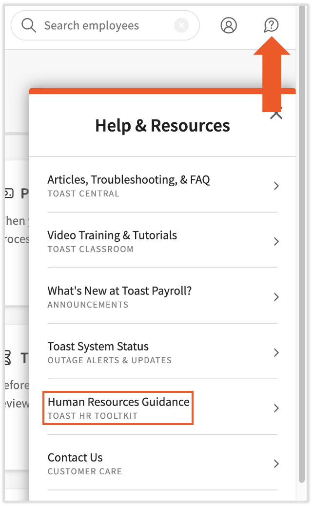 Toast Payroll: HR Toolkit FAQs