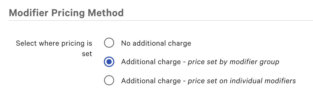 Setting Up & Using Menu Modifier Pricing Features for Your Menu