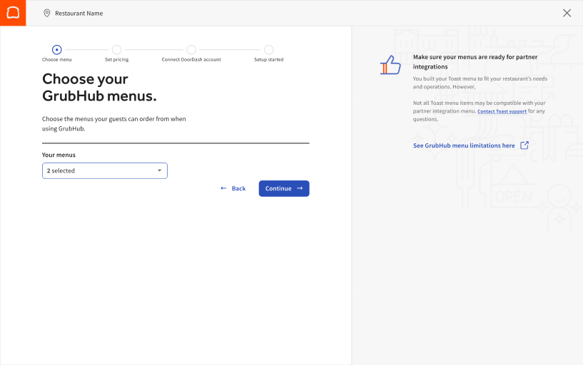 Get Started With the Grubhub Integration