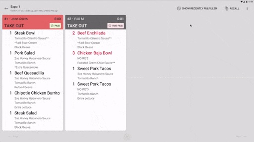 KDS Grid View Overview