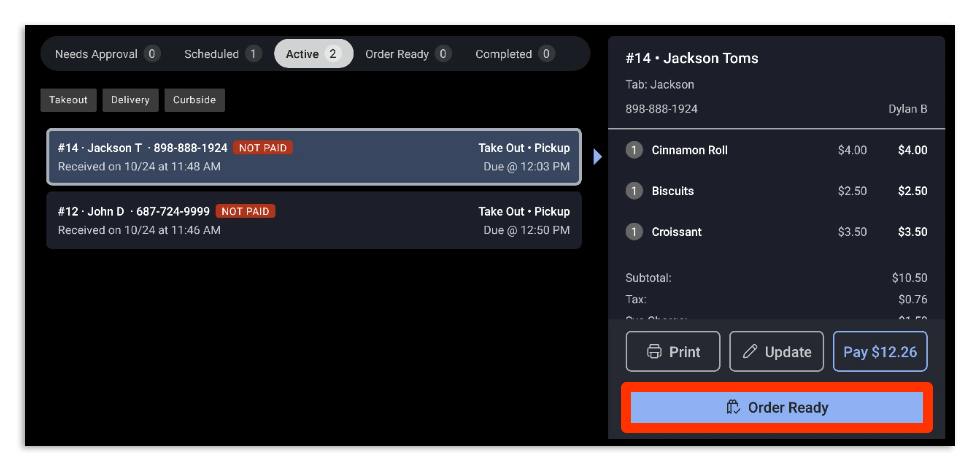 Manage Off-Premise Orders with Orders Hub