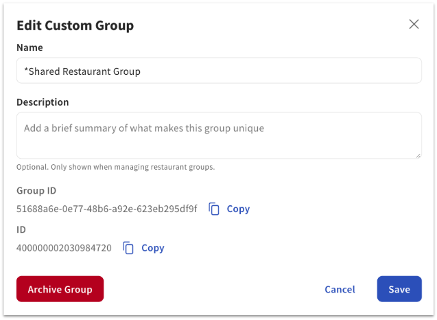 Create, View, and Edit Location Groups
