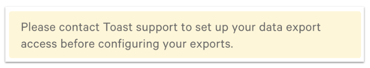 Toast Data Exports Overview