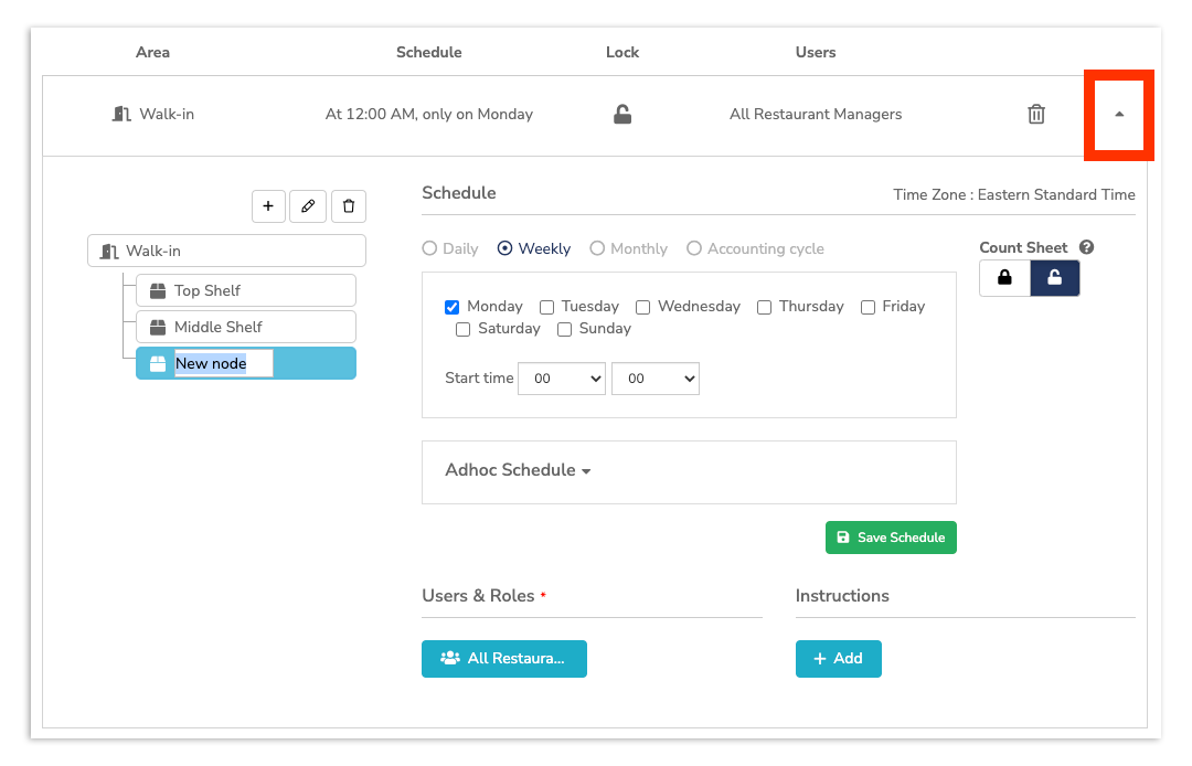 xtraCHEF: Get Started With Inventory Area Setup and Count Lists