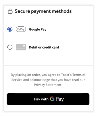 Split Payments With Toast Mobile Order & Pay®