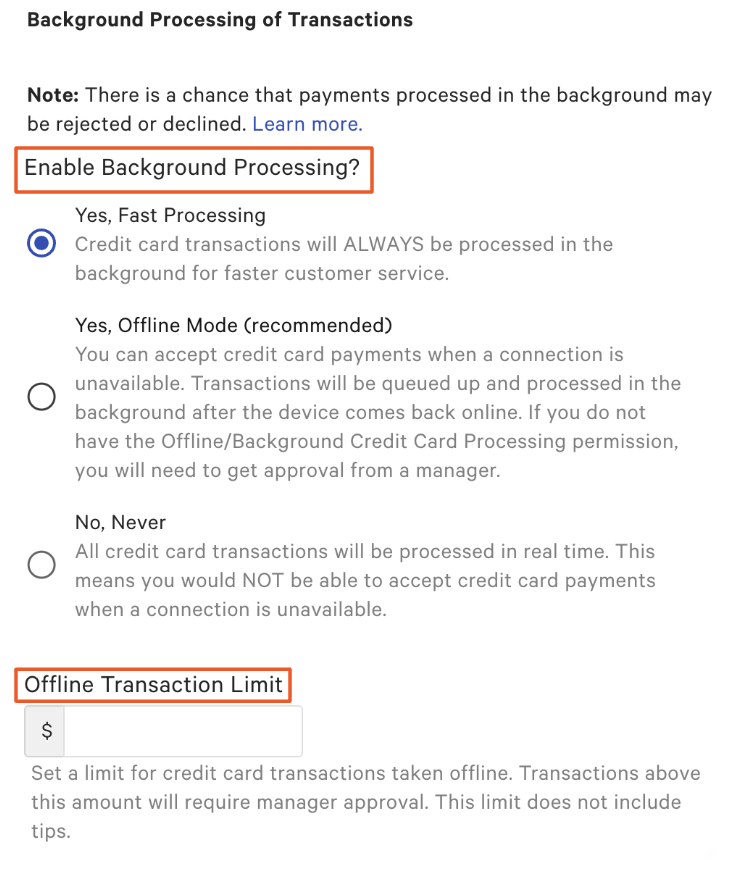 Outages and Disruptions: Payment and Kitchen Configuration
