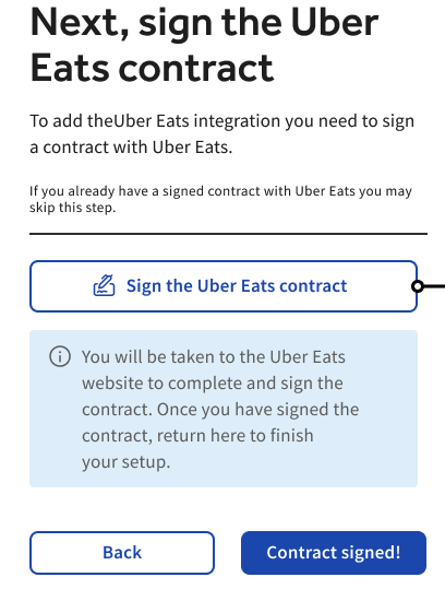 Getting Started: Uber Eats Integration