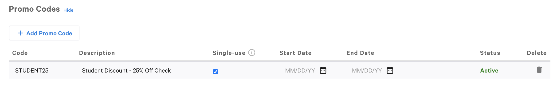 Configuring Discounts