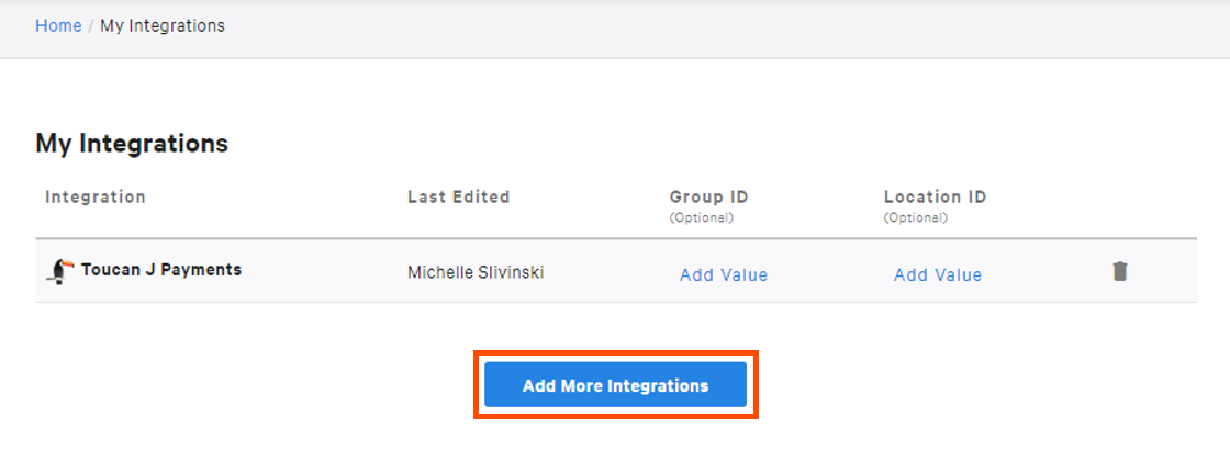 Adding or Removing an Integration with Toast Partner Connect