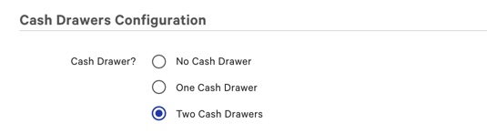 Setting Up Cash Drawers