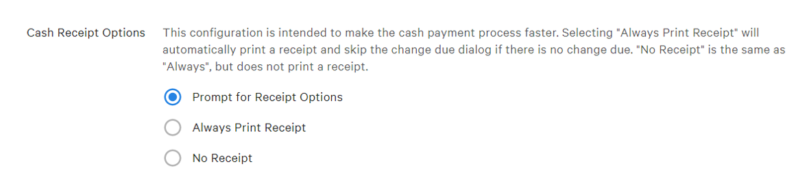 Setting Up Digital Receipts
