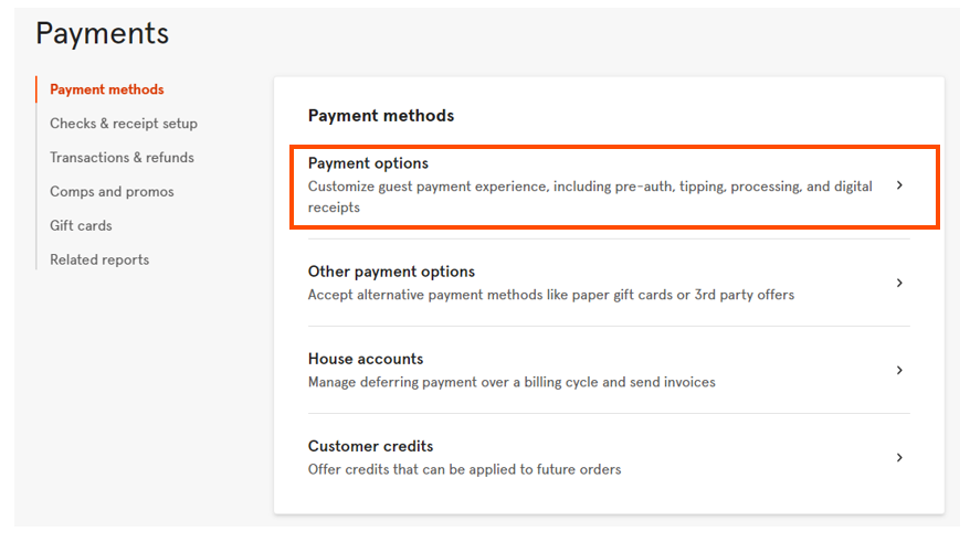 Setting Up Digital Receipts