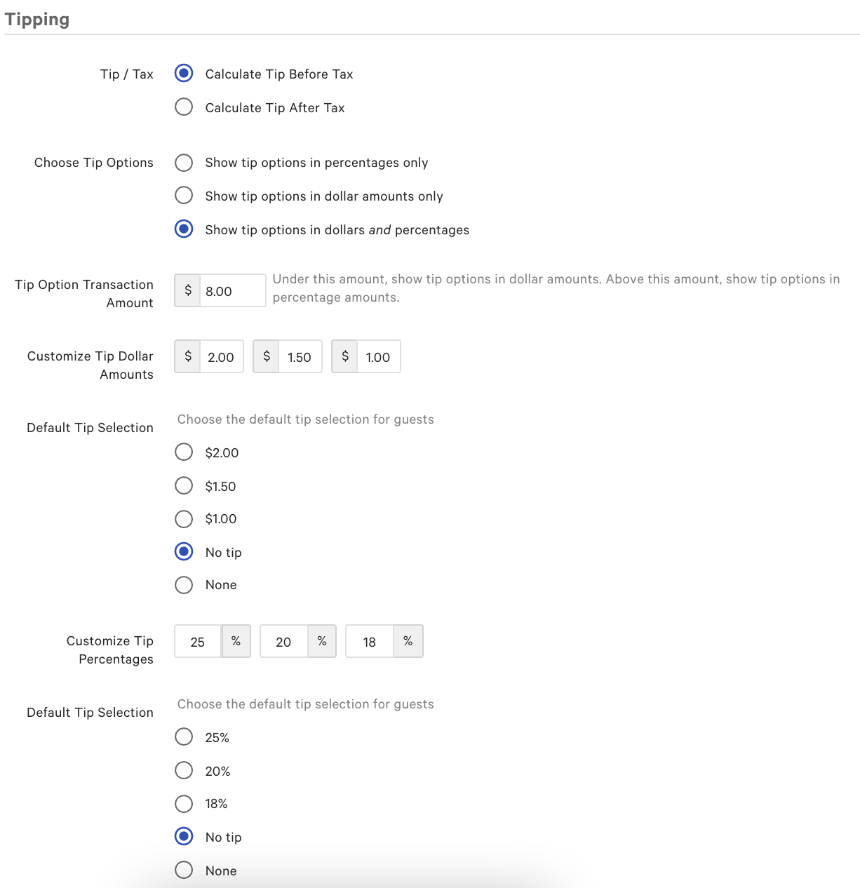Setting Up Digital Receipts