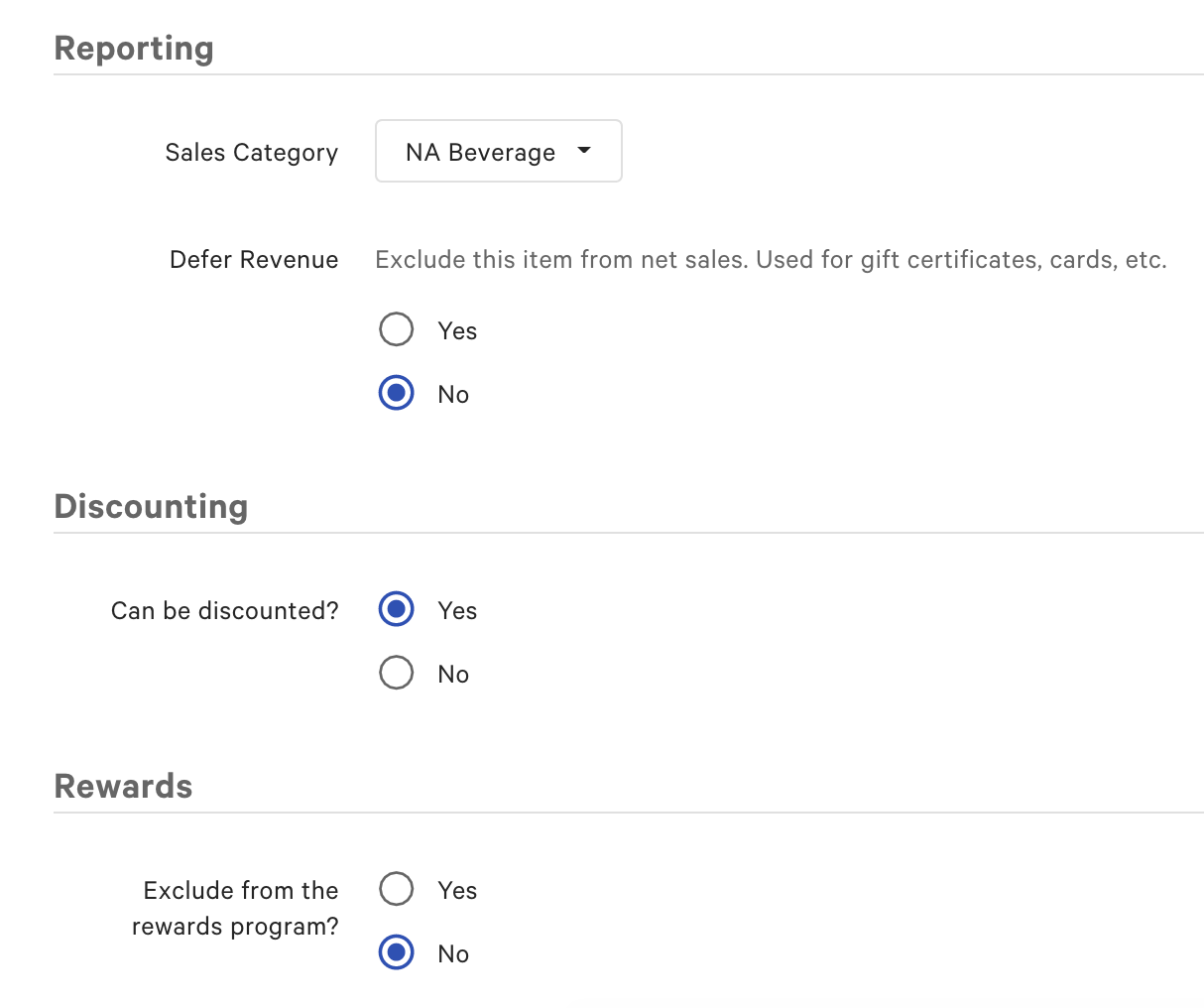 Creating an Open Item or Open Priced Menu Item