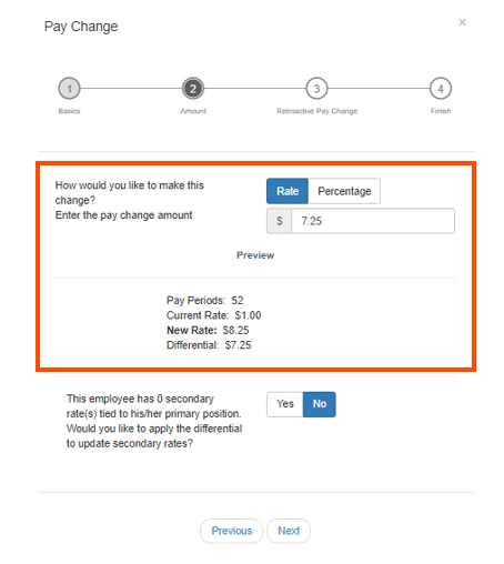 Toast Payroll: Pay Changes