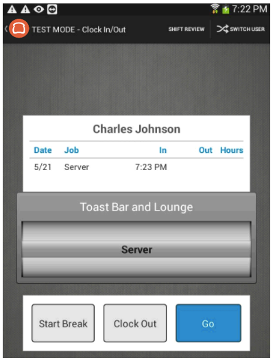 Clocking In and Out for Shifts and Breaks