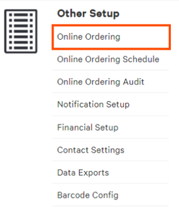 Online Ordering: Advanced Settings