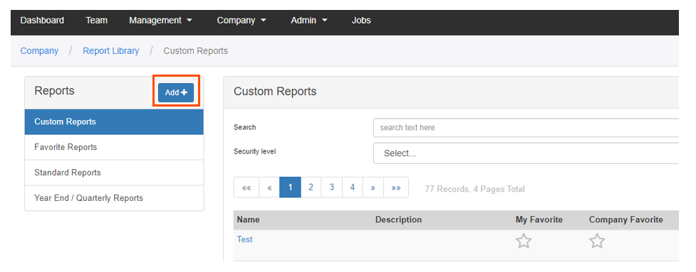 Toast Payroll: Report Library