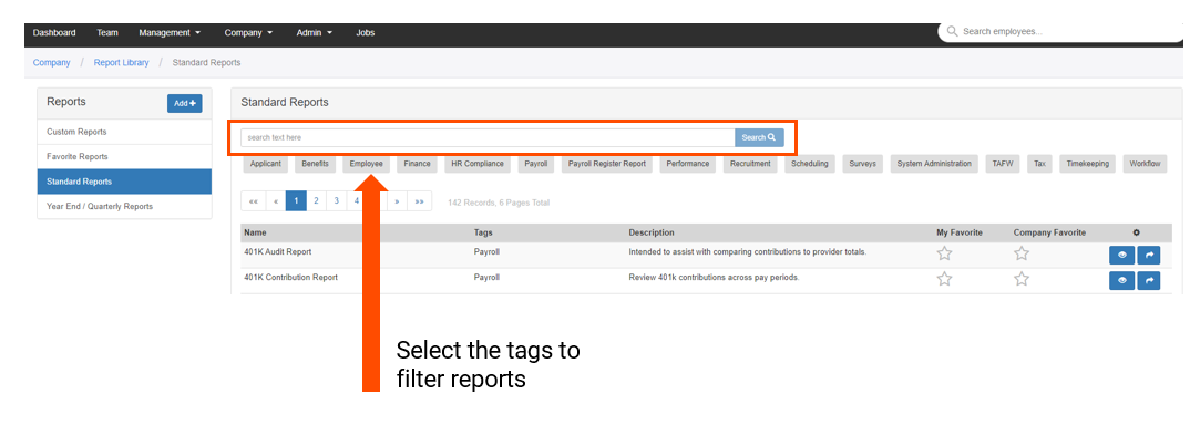 Toast Payroll: Report Library