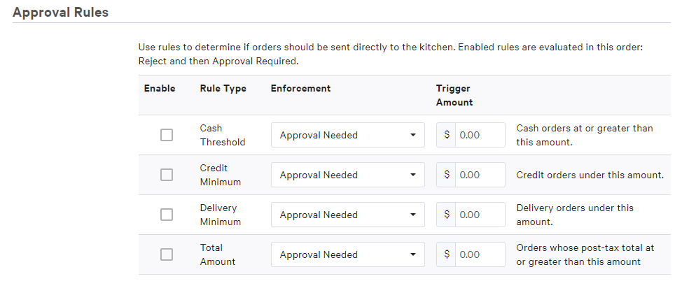 Setting up Order Auto-Firing