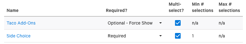 Advanced Modifier Configuration
