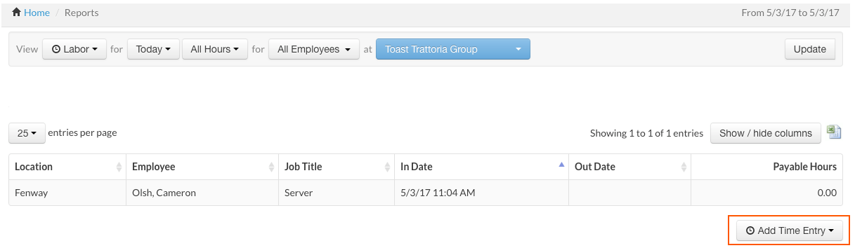 Toast Payroll: Managing Timesheets