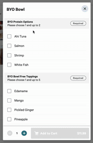 Setting Up Your BYO Bowl or Taco Menu with Modifier Multi-Select and Duplicate Modifiers