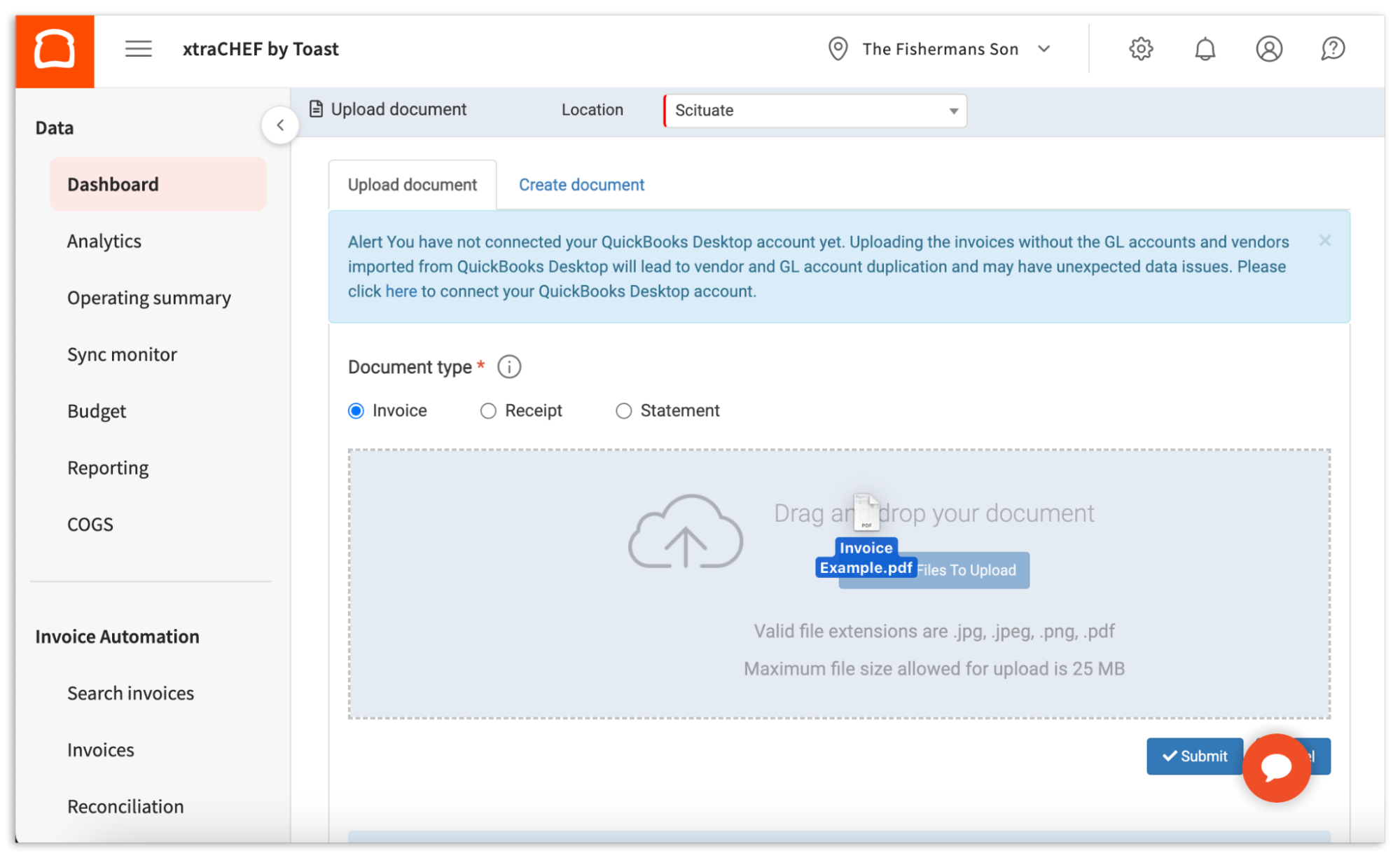 xtraCHEF: Initial Setup Checklist