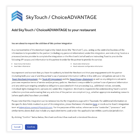 Get Started With the SkyTouch/ChoiceADVANTAGE Integration