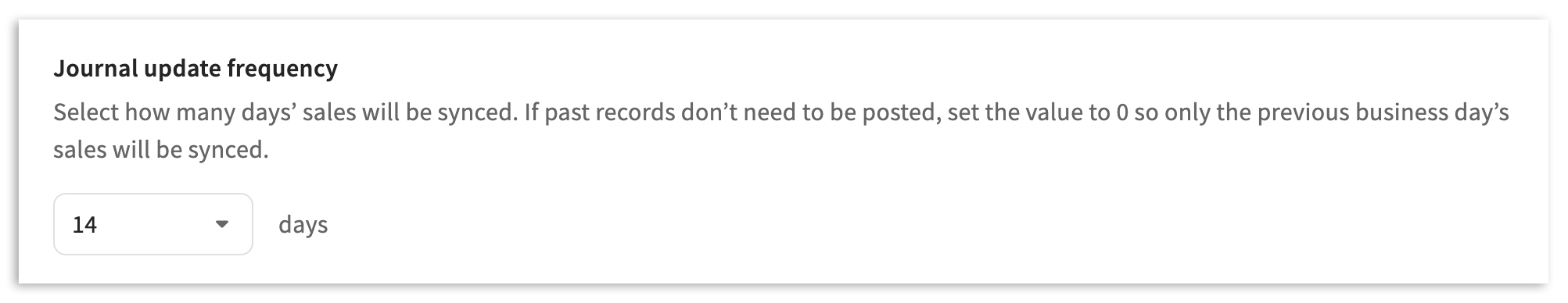 xtraCHEF: Sales Setup