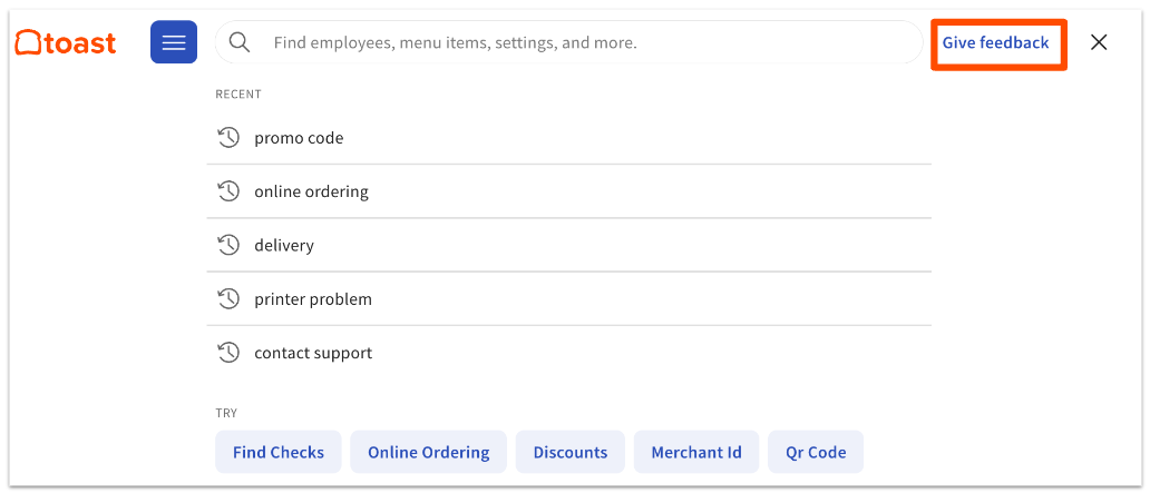 Toast Web Search & Navigation Updates